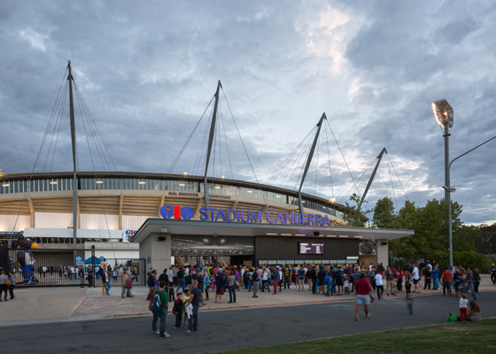 GIO Stadium Entry + Ticketing Booths – AMC Architecture